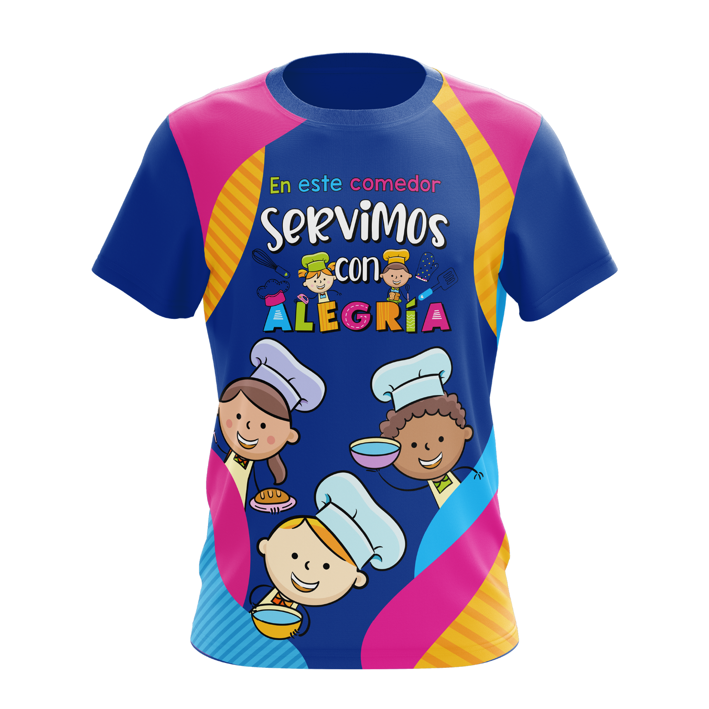 Sirviendo con alegría - T-shirt sublimada – Imprint Plus