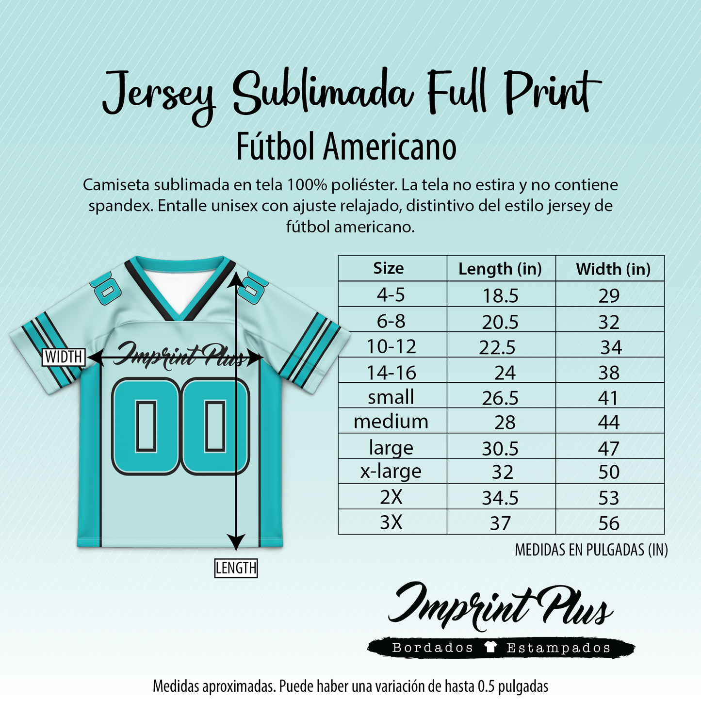 Puerto Rico 787 - Cropped Jersey sublimada estilo football – Imprint Plus