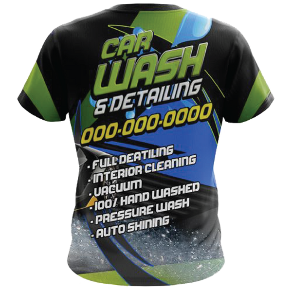Car Wash-Green Sublimated T-Shirt 100% polyester – Imprint Plus